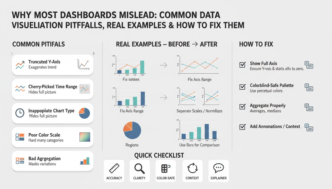 Why Most Dashboards Mislead: Common Data Visualization Pitfalls, Real ...