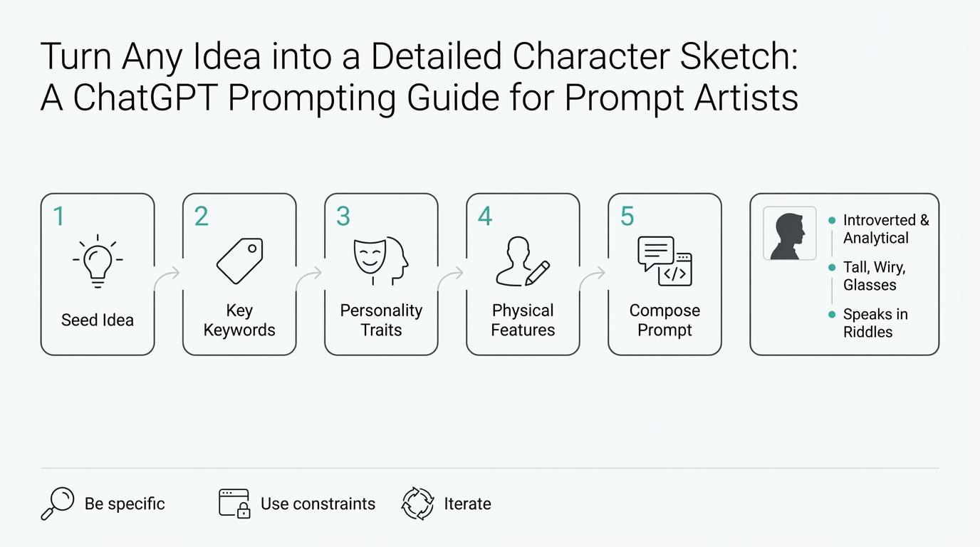 Turn Any Idea into a Detailed Character Sketch: A ChatGPT Prompting ...